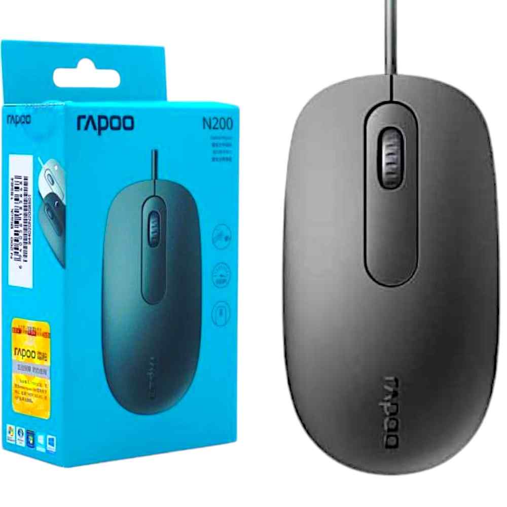 RAPOO N200 USB Wired Mouse - Aphrizone